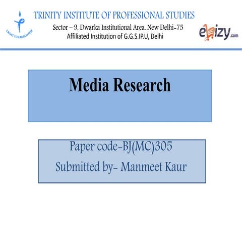 Media research (2) | PPTX