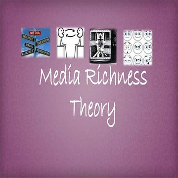 Media Richness Theory | PPTX