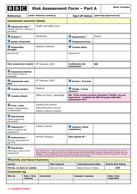 Risk assessment | PDF