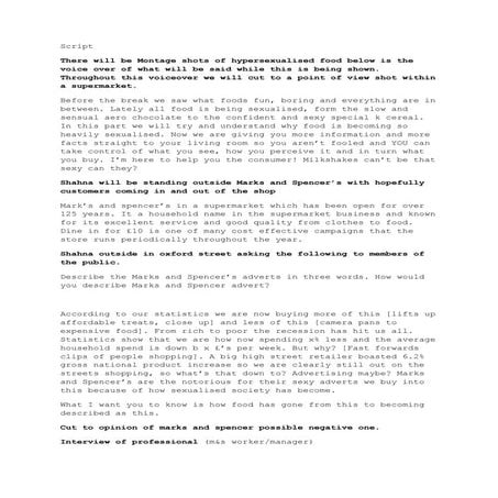 Media script draft 3 | PDF