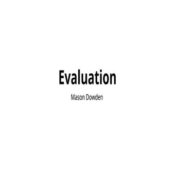 media script evaluation.pptx for media coursework | PPT