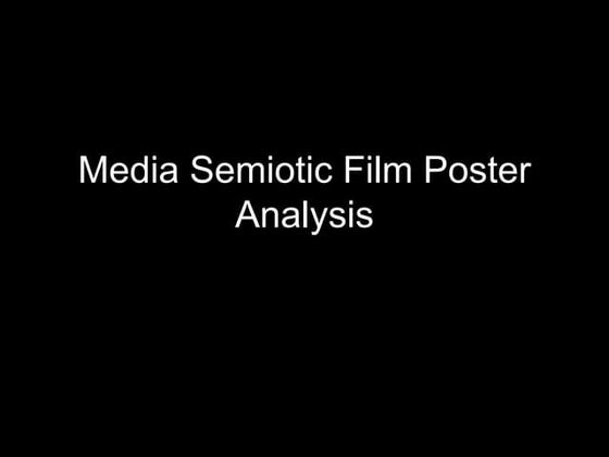 Media Semiotic Analysis Ppt