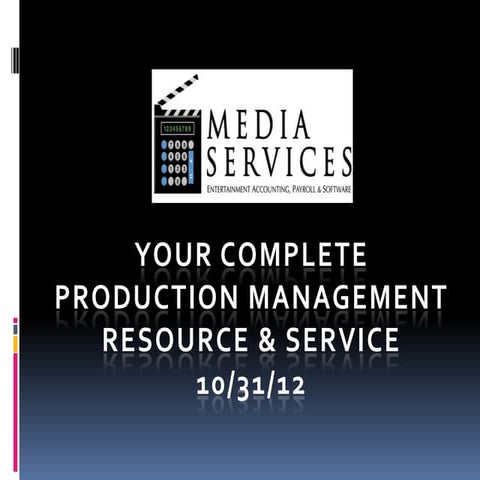 Media Services10.31.12 | Video Production | Content Production