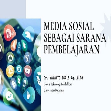 Media sosial sebagai sarana pembelajaran | PPTX