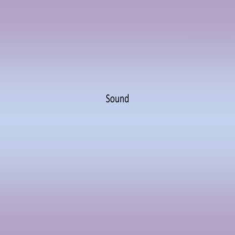 Sound | PPTX