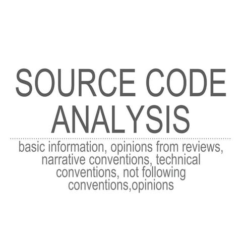 Media source code analysis | PPTX | Movies | Entertainment