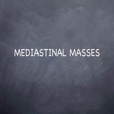 Mediastinal Mass | PDF