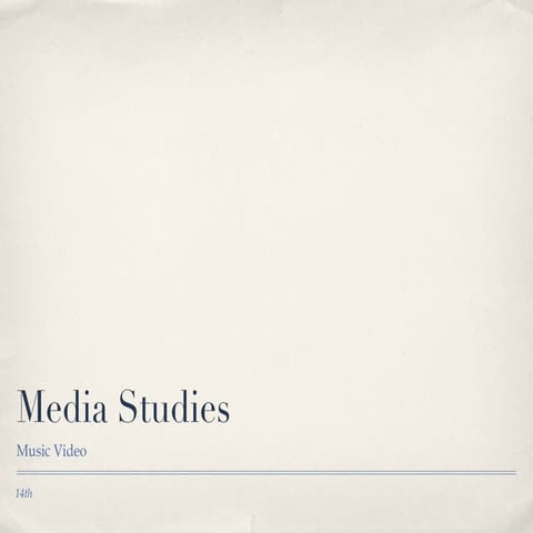 Media studies | PPT