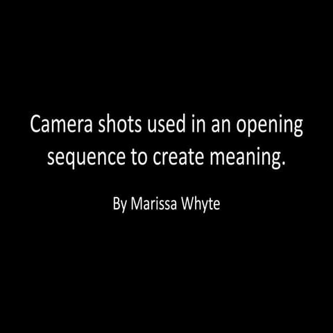 Understanding Micro Elements in Film Openings | PPT