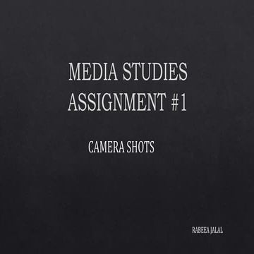 photography assignment | PPT