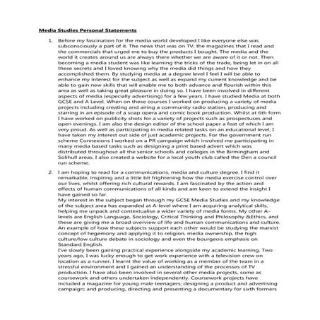 Personal statement | DOCX