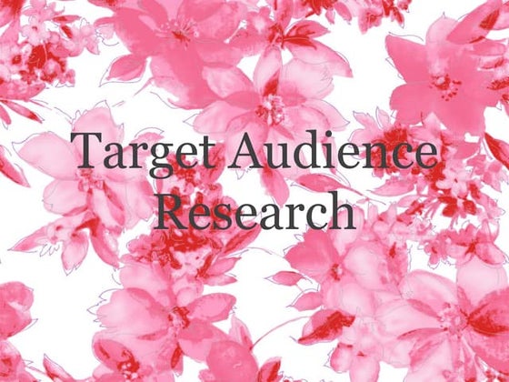 Target audience | PPT