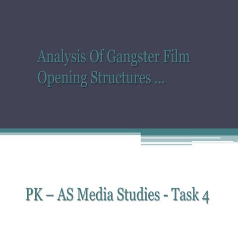 Media Analysis of Films - Task 4 | PPTX