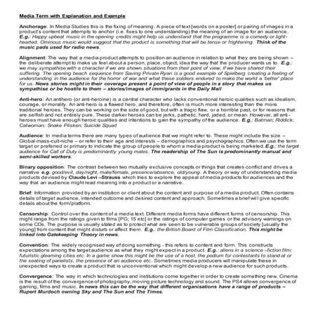 Useful Media Glossary | PDF