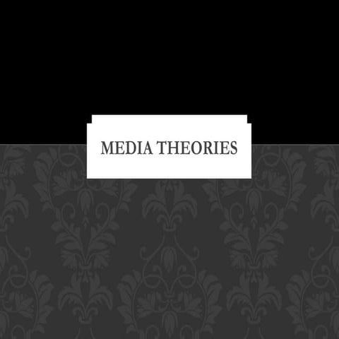 Media theories | PPT