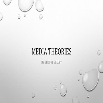 Media theories | PPT
