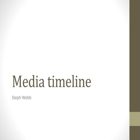 Media Timeline for Ancillary Tasks (Film magazine and poster) | PPTX