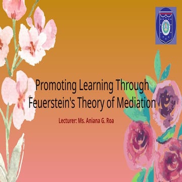 Feuerstein's Theory of mediation: MLE : | PPTX