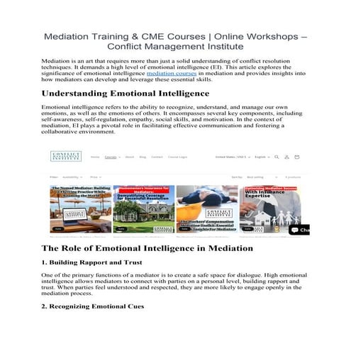 Infographic - Indicators of Effective Mediation | PDF