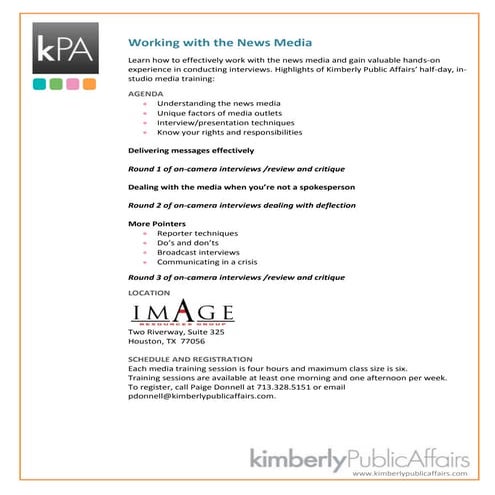 Media Training | PDF