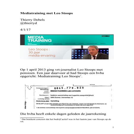 Mediatraining met Leo Stoops | DOC