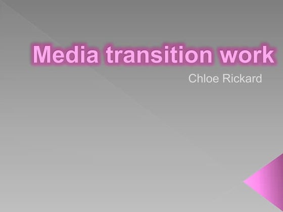 Media Transition Powerpoint | PPT