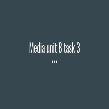 unit 8 task 3 | PDF