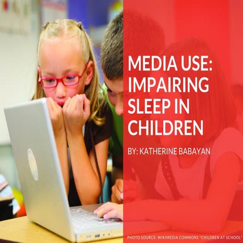 Media Use: Impairing Sleep in Children | PDF