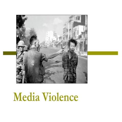 Media Violence And Aggression | PPTX