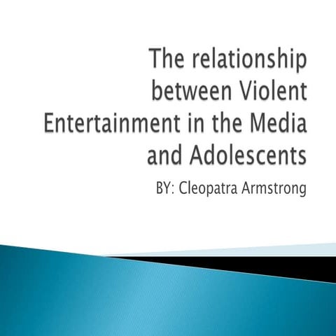 Media Violence And Aggression | PPTX