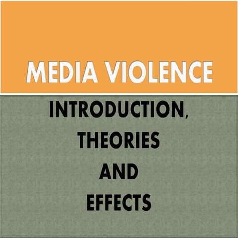 Media Violence Theory by Group 1 UNILAG Mass Communication 2015 | PPTX