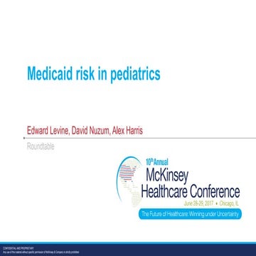 Roundtable: Medicaid risk in pediatrics | PPTX