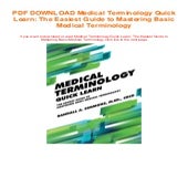Medical Terminology Quick Learn: The Easiest Guide to Mastering