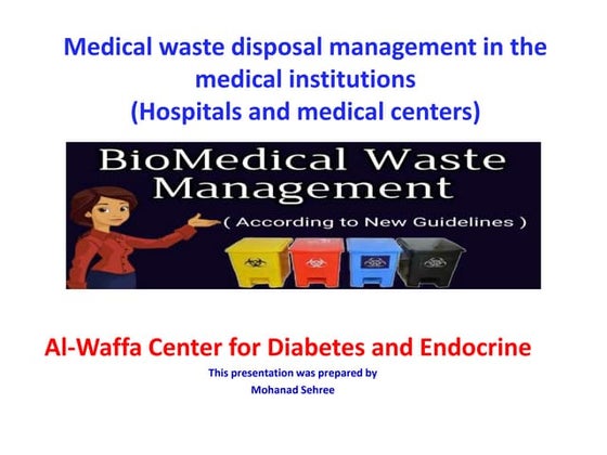 Medical waste - segregation and disposable guide | PDF