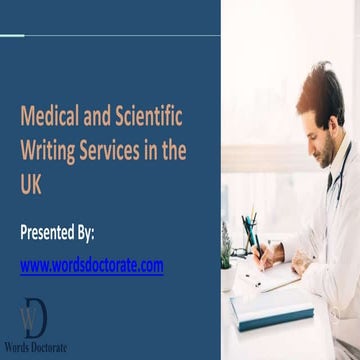 Medical Manuscript Writing in UK | PPTX