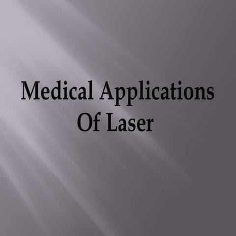 Medical applications | PPTX