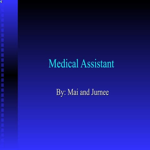 Medical Assistant | PPT