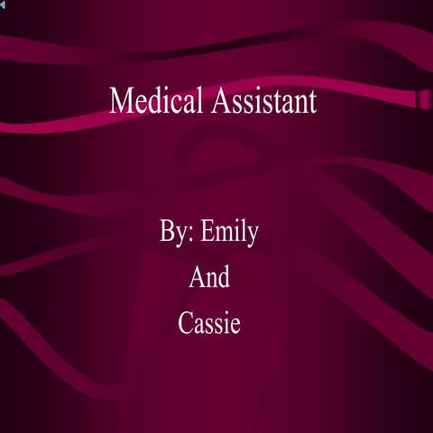 Medical Assistant | PPT