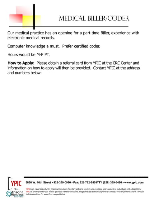 Resume - Medical Coder | DOCX | Healthcare Industry | Industries