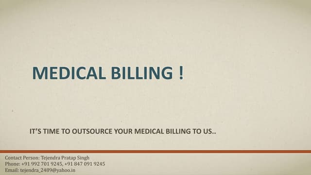 medical billing training notes | PDF