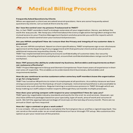 Medical billing process | DOCX