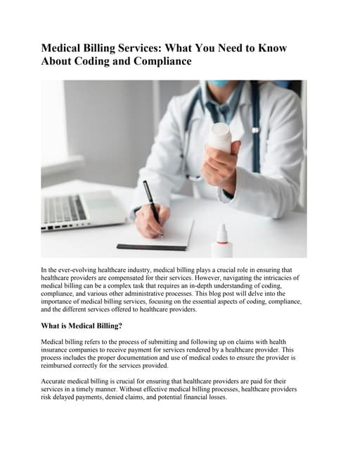 Medical Billing, Coding & Credentialing – The Complete Solution for ...