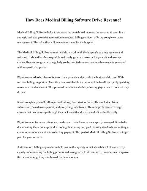 Virtual Assistant Medical Billing: A Game Changer for Medical Practices ...