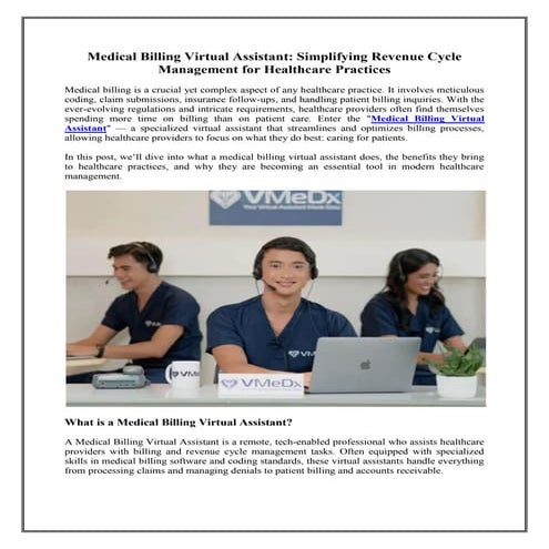 Medical Billing Virtual Assistant: Simplifying Revenue Cycle Management ...