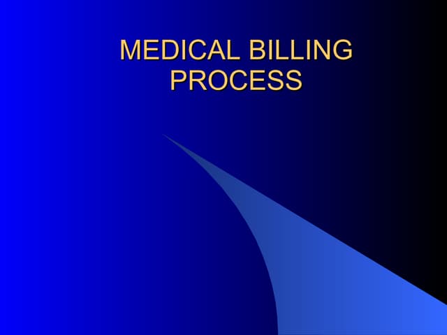 medical billing training notes | PDF