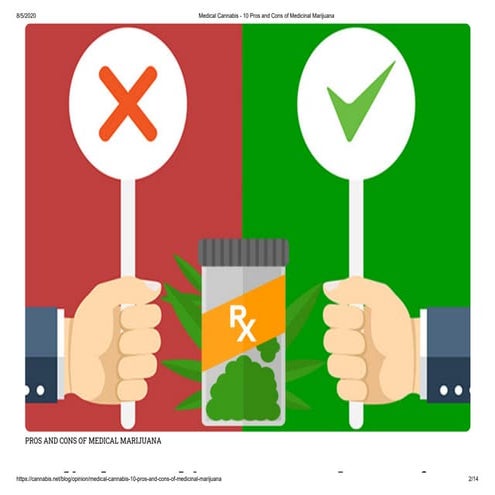 Medical Cannabis - 10 Pros and Cons of Medicinal Marijuana | PDF