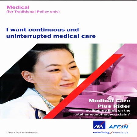 Medical care plus AXA Affin Plan | PDF