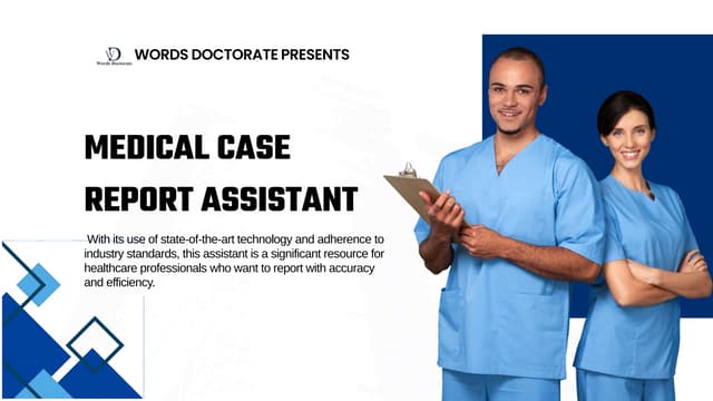 Medical Case Study Assistant Services.pptx | Healthcare Industry ...
