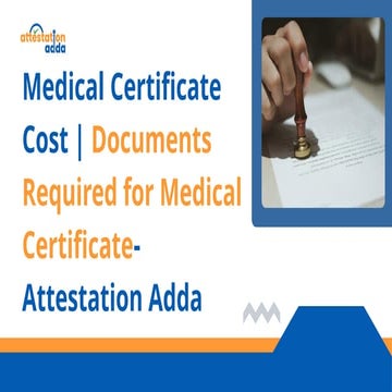 Medical Certificate Cost | Documents Required for Medical Certificate ...