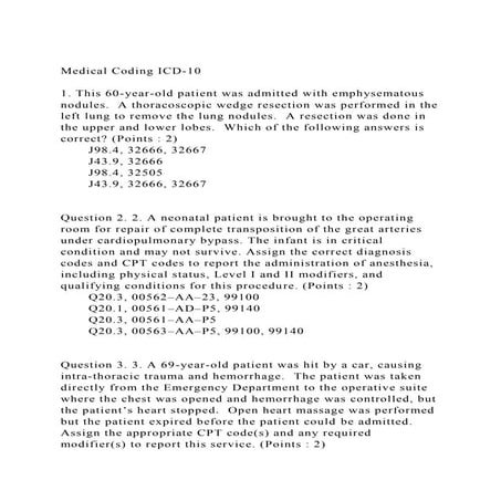 Medical Coding ICD-101. This 60-year-old patient was admitted .docx